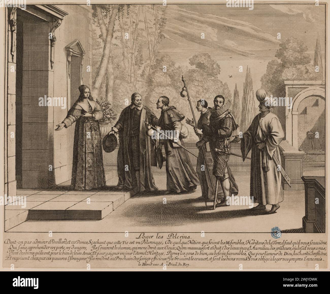 Abraham Bosse (1602-1676). "The works of Mercy: House Pélrins (Dutuit ...