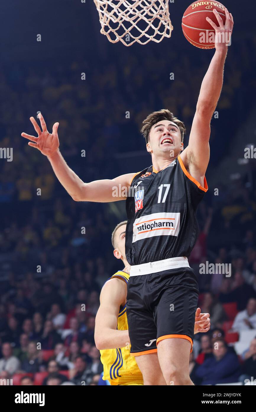 Munich, Germany. 17th Feb, 2024. Basketball: BBL Cup, Alba Berlin ...