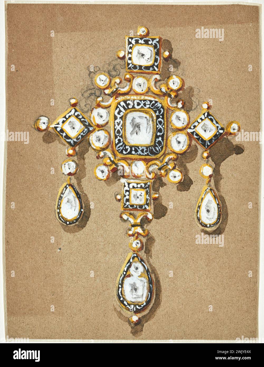 Philippi, Carl, Neo-Renaissance pendant (main title), 1865. Graphite ...