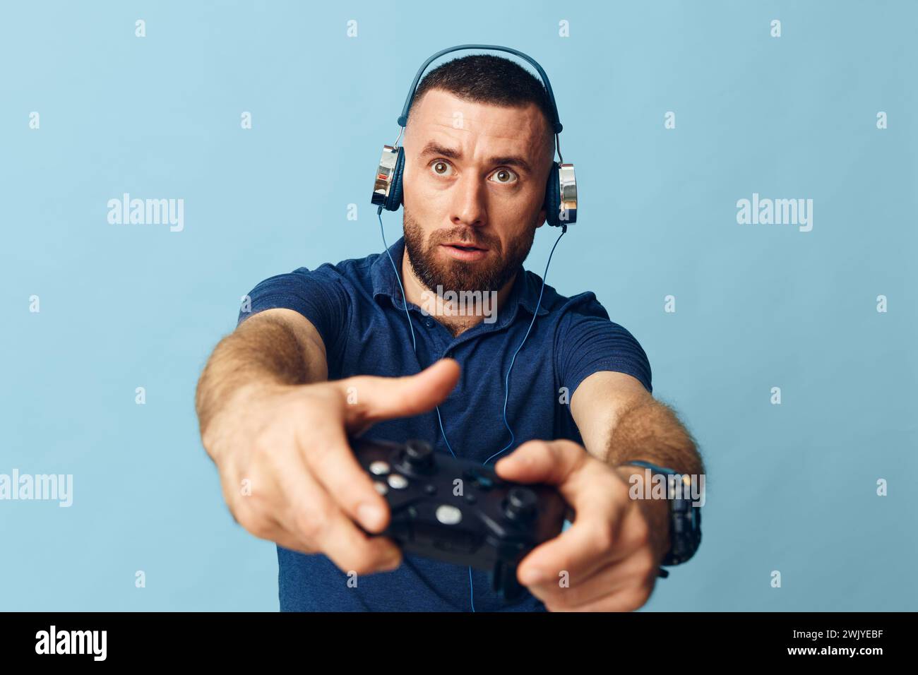 Man joystick console game gamer playing young player man video control ...