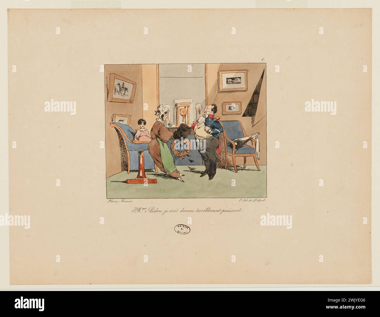 Monnier, Henry Bonaventure (N.1799-06-07-D.1877-01-03), Mrs. Ledru, I ...