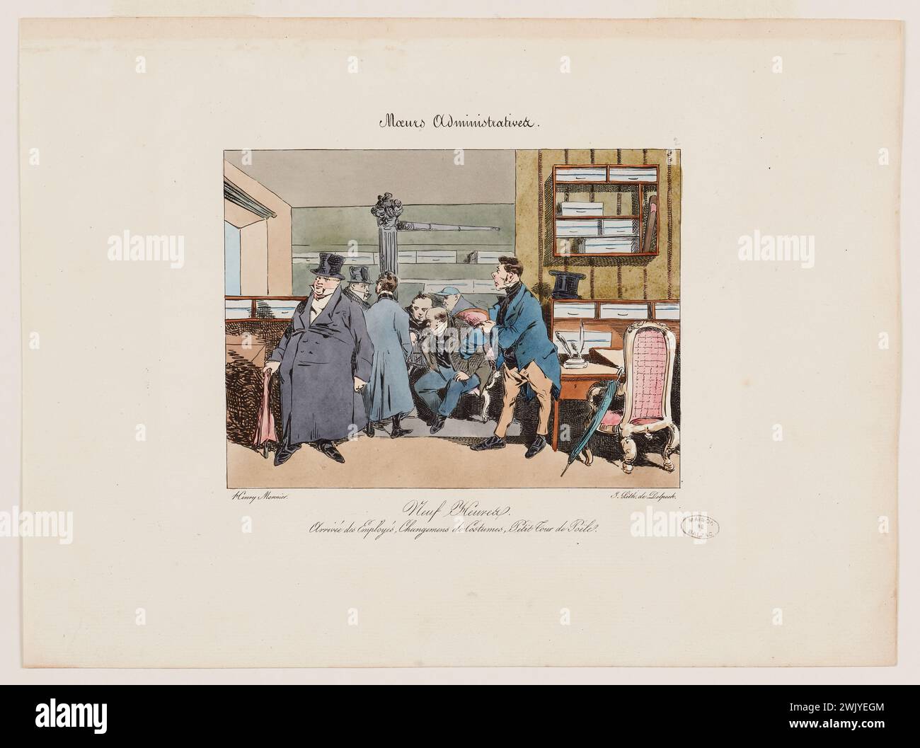 Monnier, Henry Bonaventure (n.1799-06-07-D.1877-01-03), nine hours ...