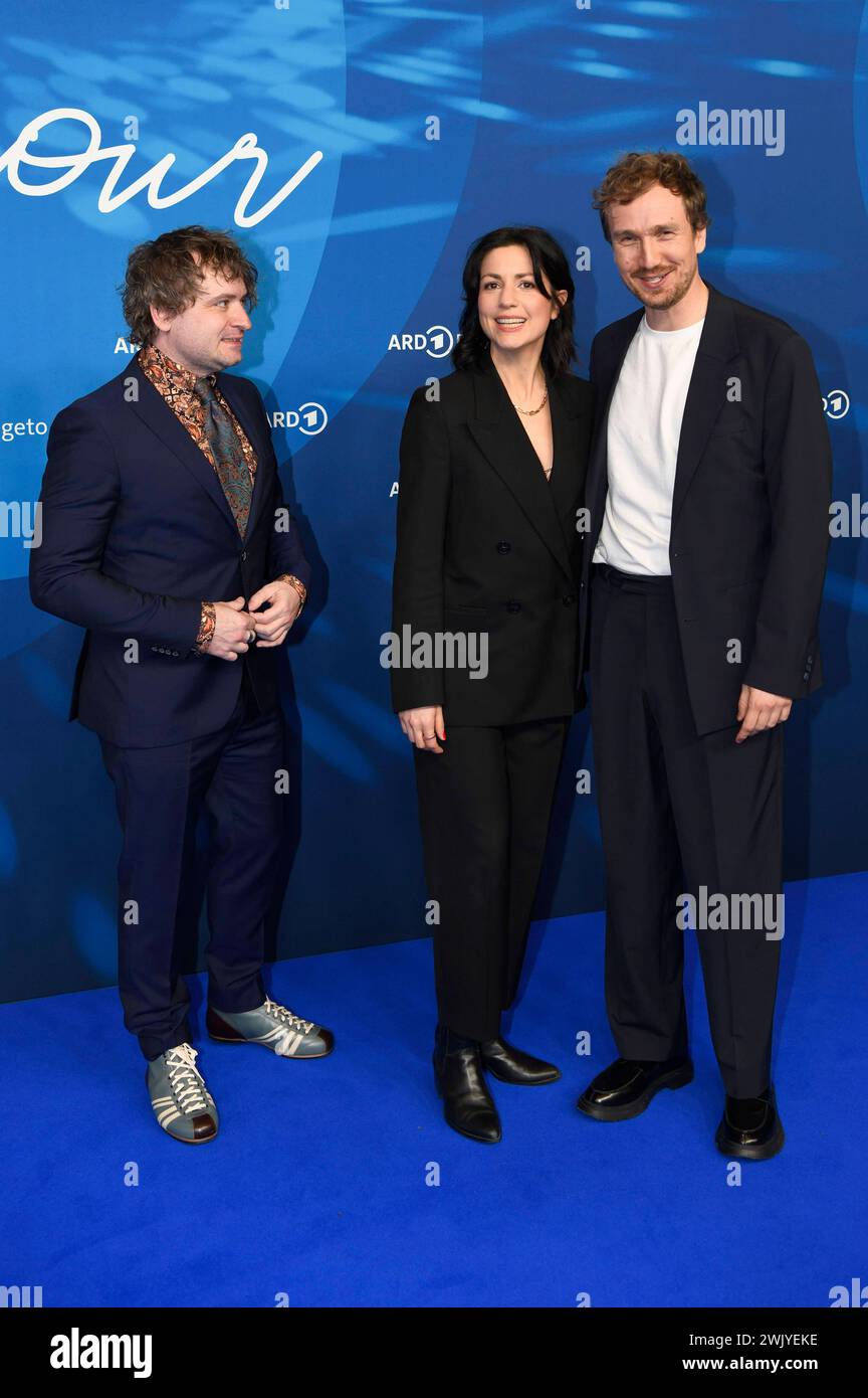 Daniel Christensen, Eva Meckbach und Jan Krauter bei der ARD Blue Hour ...