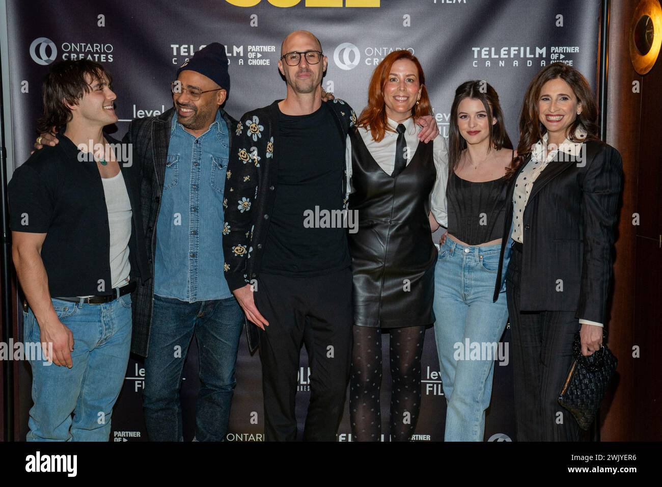 (L-R) Charlie Gillespie, Rainbow Sun Francks, Michaela Watkins, Sara ...