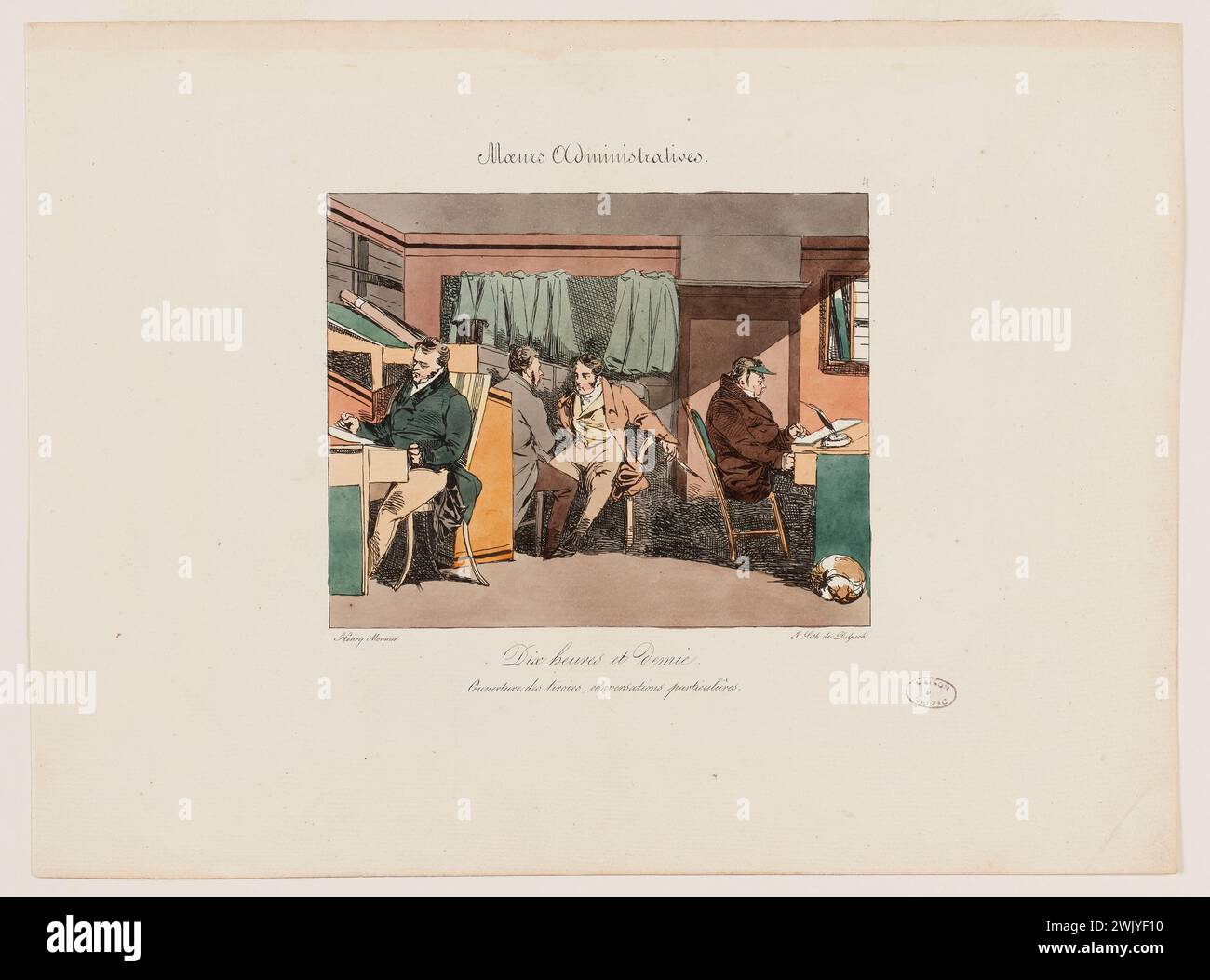 Monnier, Henry Bonaventure (N.1799-06-07-D.1877-01-03), half past ten ...