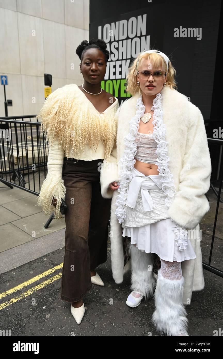 London, UK. 17th Feb, 2024. Alina Zych attends the 2024 London Fashion ...