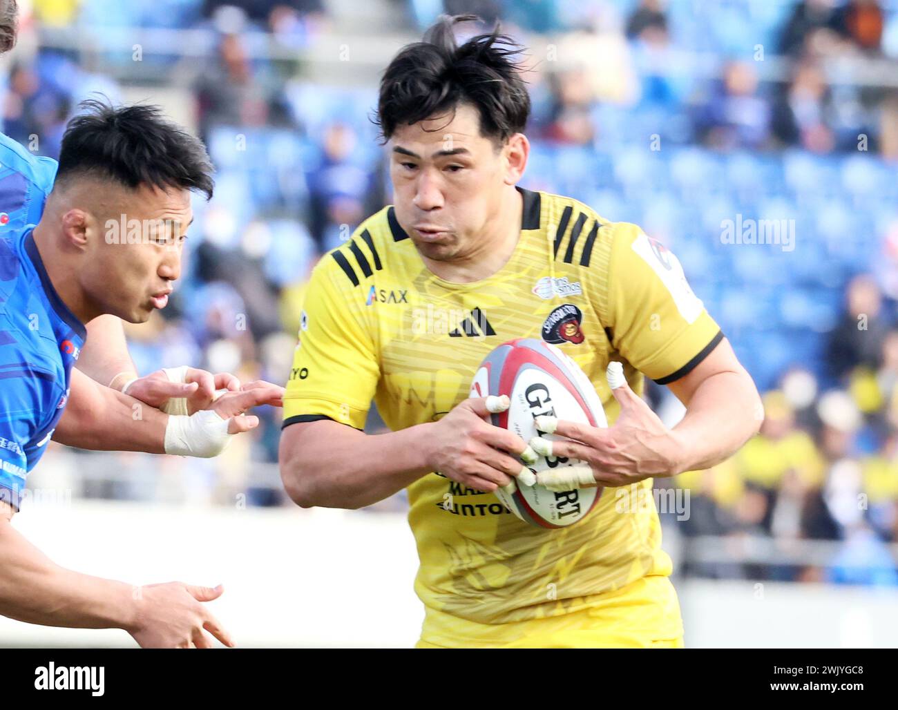 Kumagaya, Japan. 17th Feb, 2024. Tokyo Suntory Sungoliath center Ryoto ...