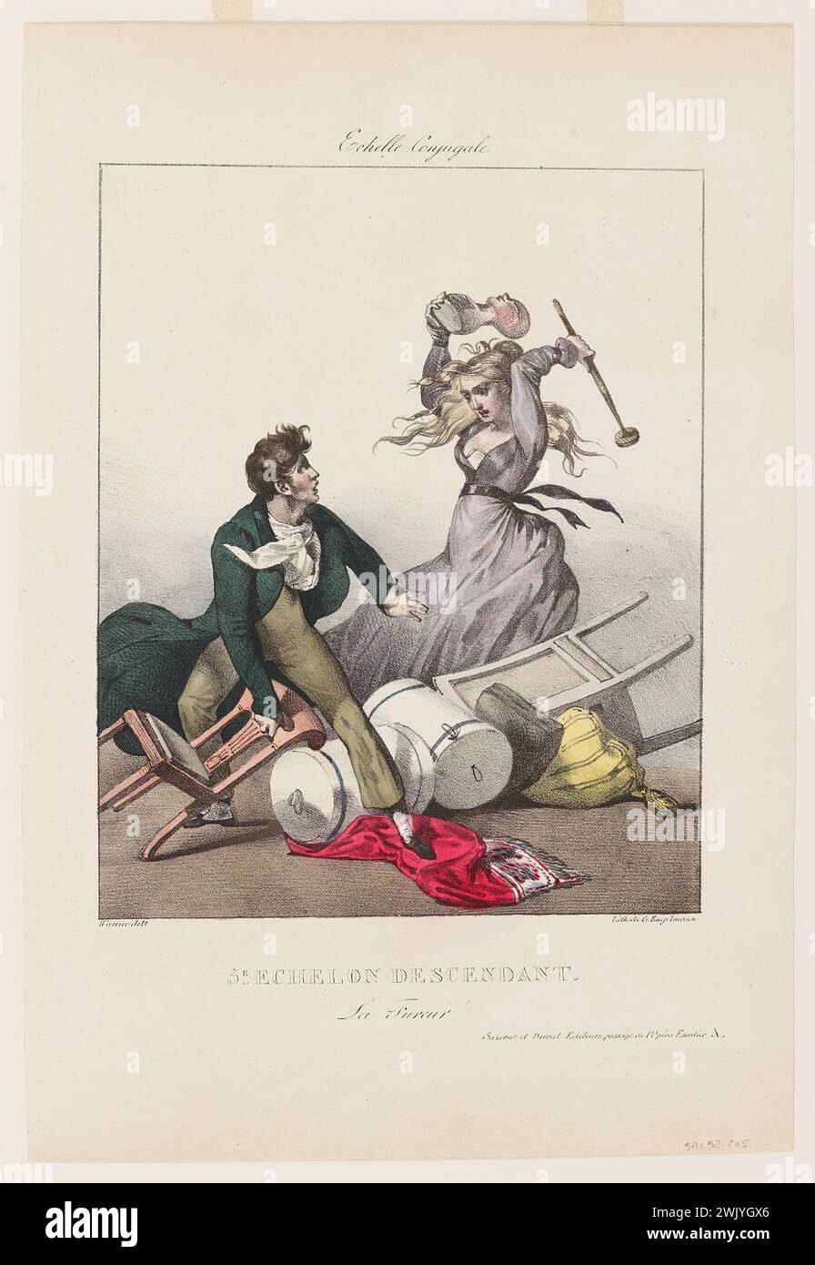 Wattier, Émile Charles (n.1800-11-17-D.1868-11-22), 5th downstream step ...