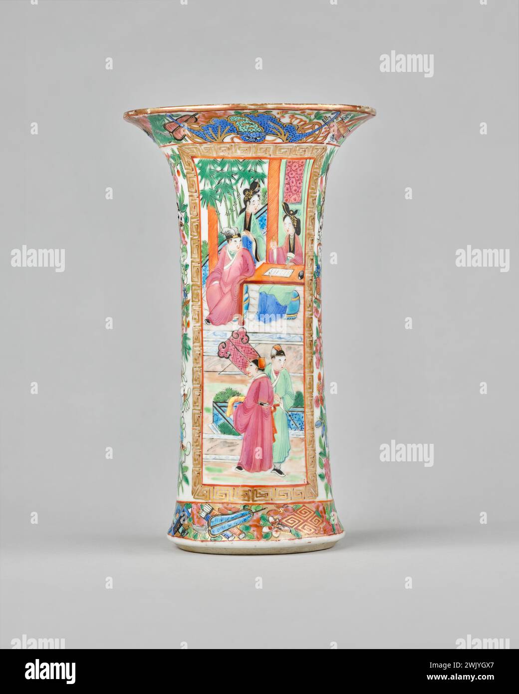 Unknown (n. - d.), Cornet vase (common name). Ceramics, porcelain ...