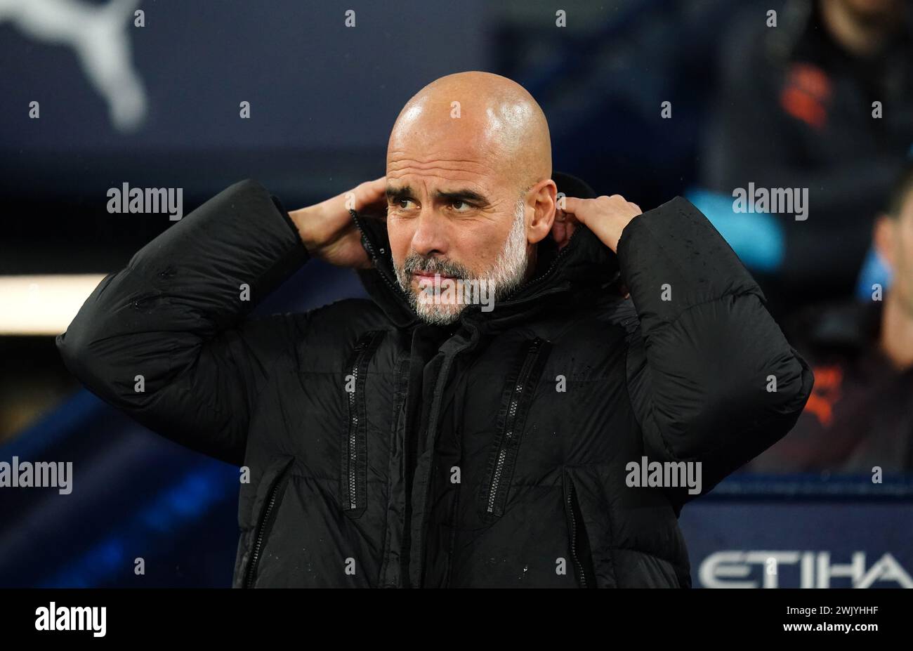 Manchester City manager Pep Guardiola during the Premier League match ...