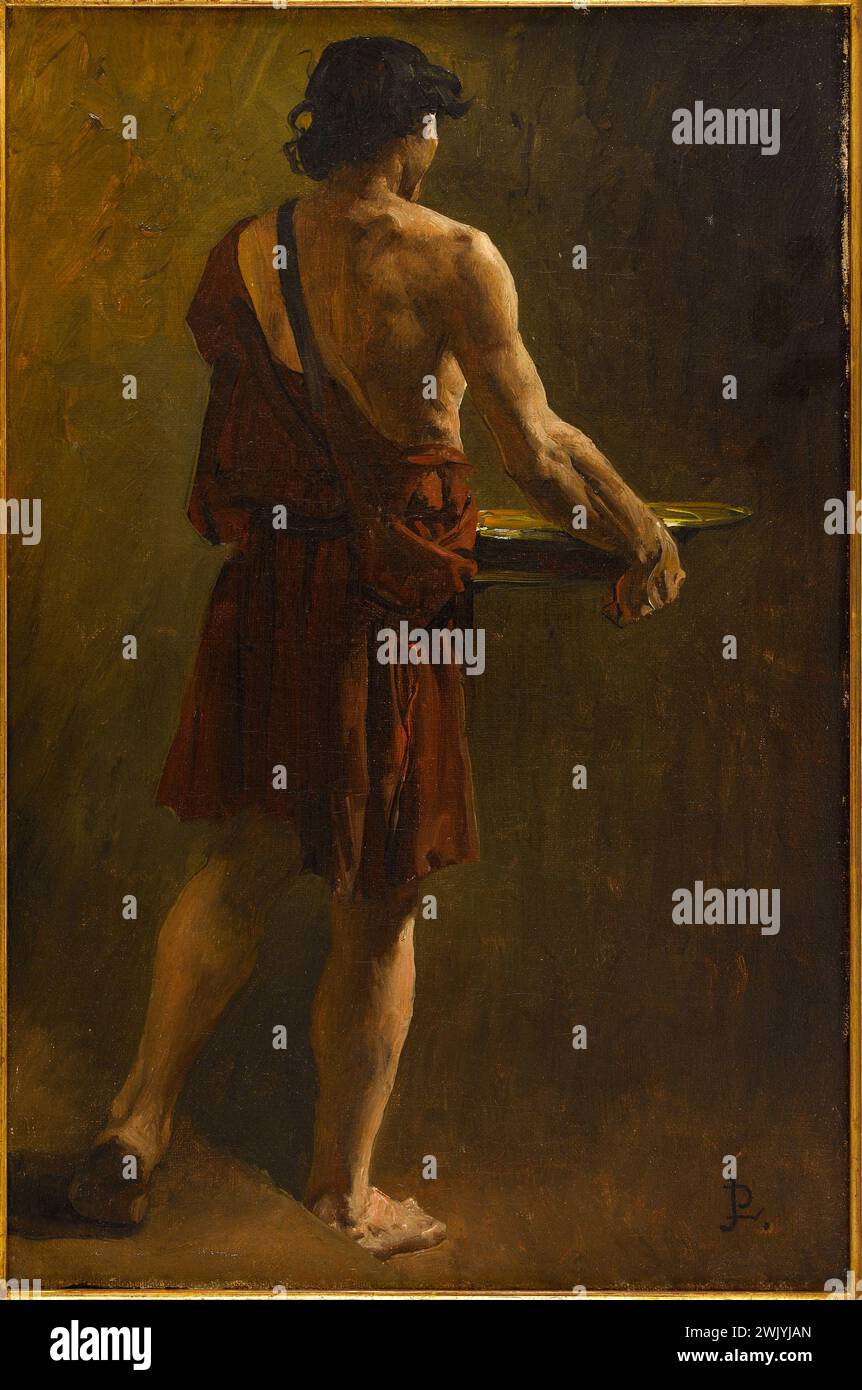 Jean-Paul Laurens (1838-1921). "A slave, stories of Merovingian times ...