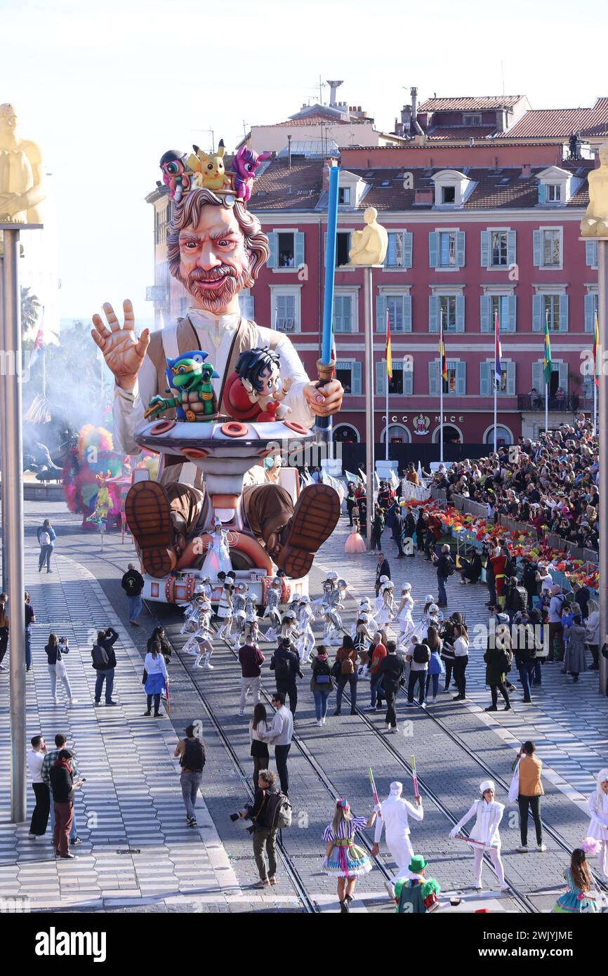 Nice, France. 17th Feb, 2024. © PHOTOPQR/NICE MATIN/Franz Chavaroche ...