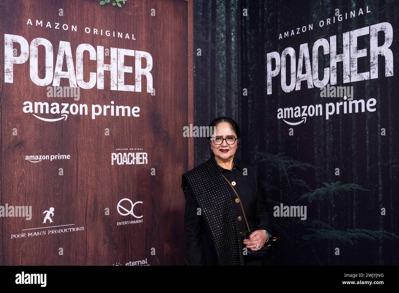 London, UK. 17 February 2024. Dame Asha Khemka at a premiere at The May ...