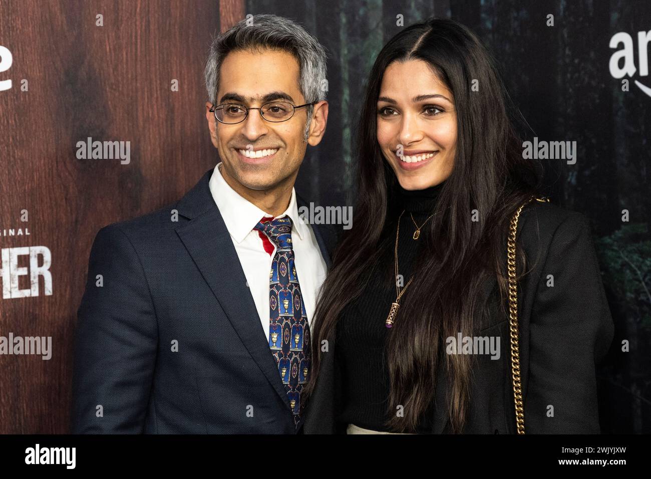 London, UK. 17 February 2024. (L) Richie Mehta (Poacher director) and ...