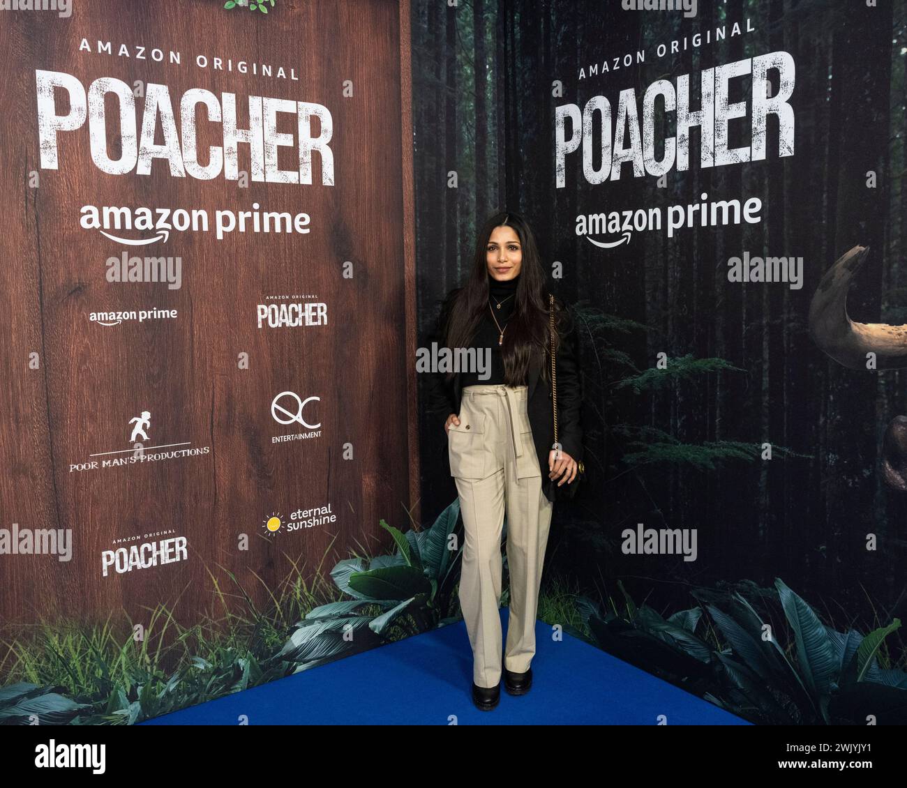 London, UK. 17 February 2024. Freida Pinto (actor) at a premiere at The ...