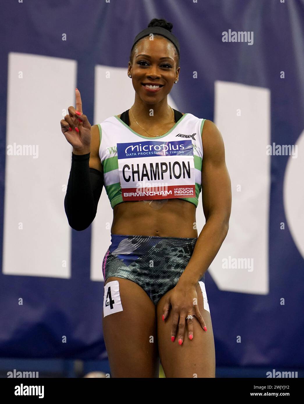 Cindy Sember after winning the 60 m Hurdles - Women Final during day ...