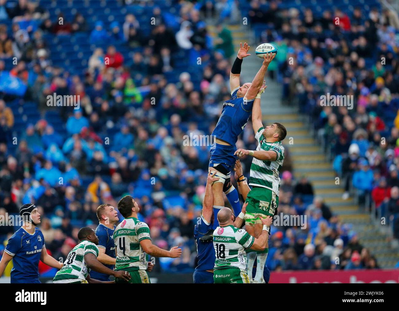 RDS Arena, Ballsbridge, Dublin, Ireland. 17th Feb, 2024. United Rugby ...