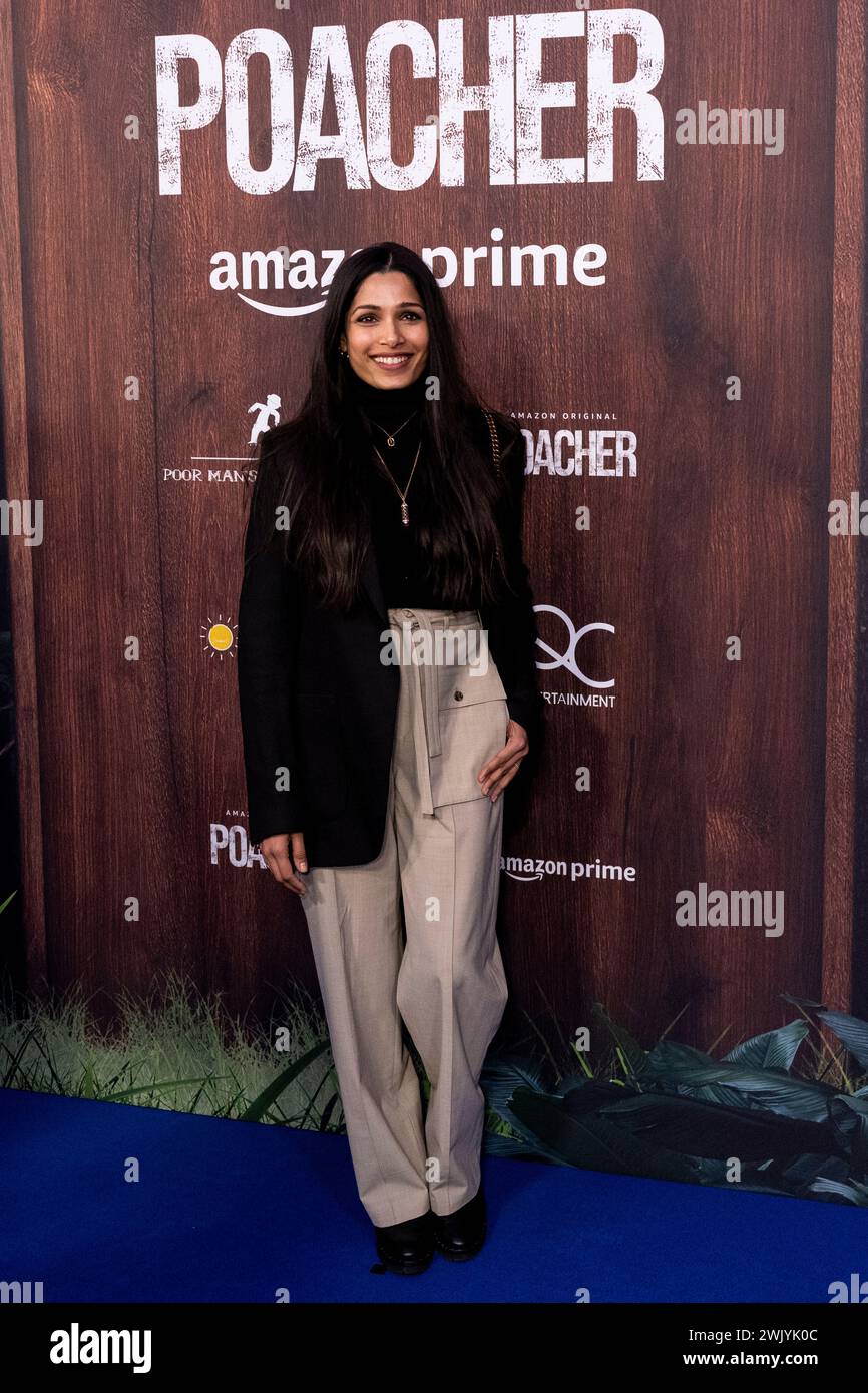 London, UK. 17 February 2024. Freida Pinto (actor) at a premiere at The ...
