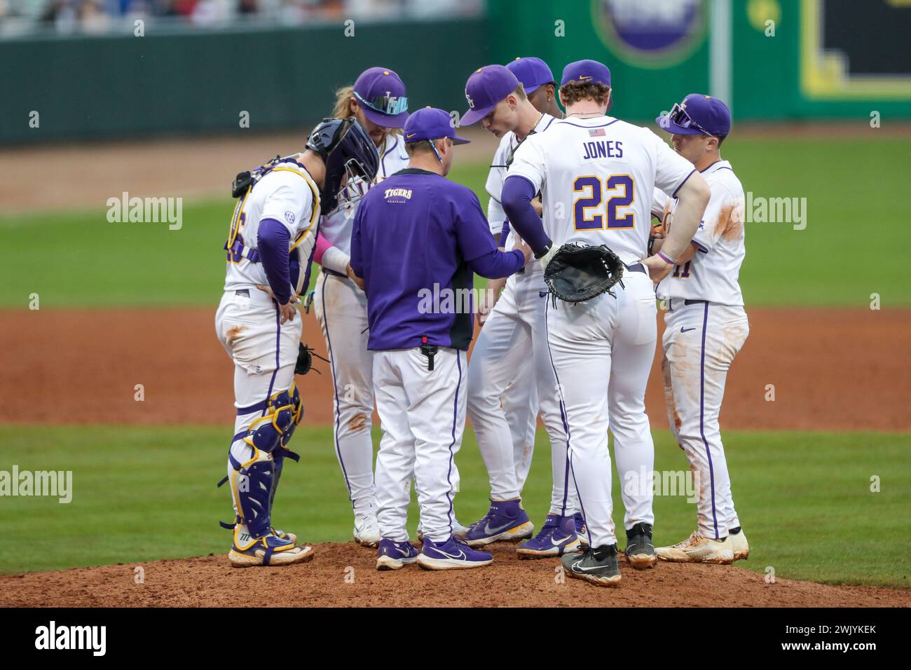 Baton Rouge, USA. 16th Feb, 2024. February 16, 2024: LSU Head Coach Jay ...