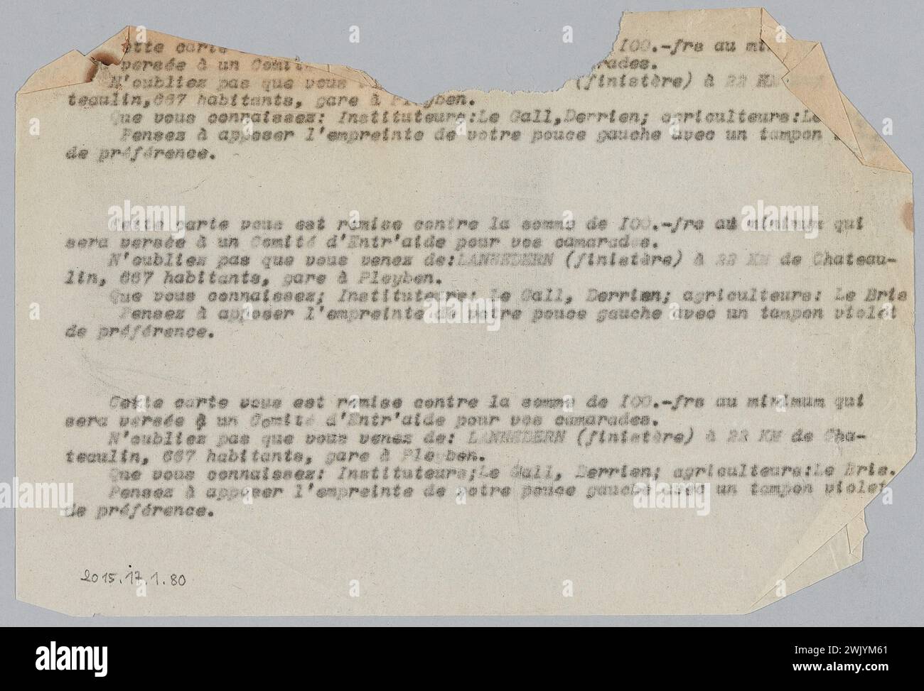 Anonymous (n. - d.), Fragment of a page of practical instructions for ...