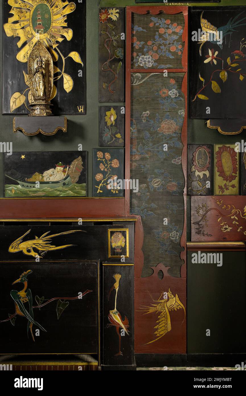 Victor Hugo (1802-1885), French writer. Chinese lounge, decor from ...