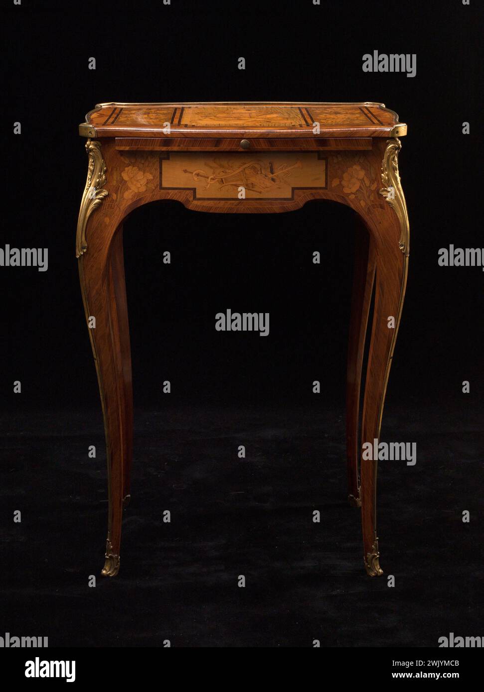 Anonymous. "Writing table". Built in oak and fir tree, mahogany drawer ...