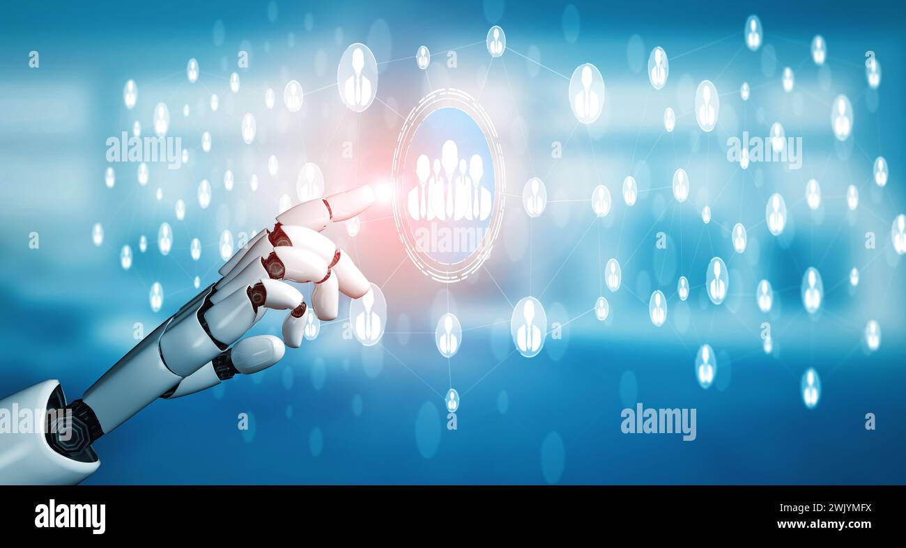 XAI Artificial intelligence AI research of robot and cyborg development ...