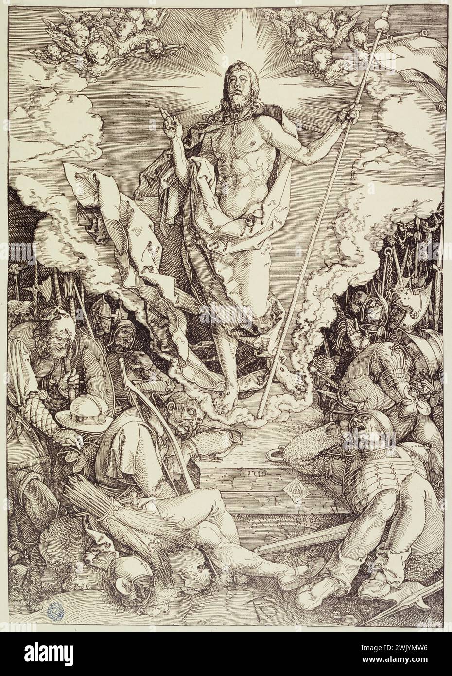 Albrecht Dürer (1471-1528). The great passion on wood: the resurrection (Bartsch 15). 1510 ...