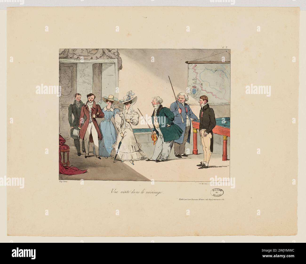 Lami, Eugène (n.1800-01-12-D.1890-12-19), a visit to the vicinity ...