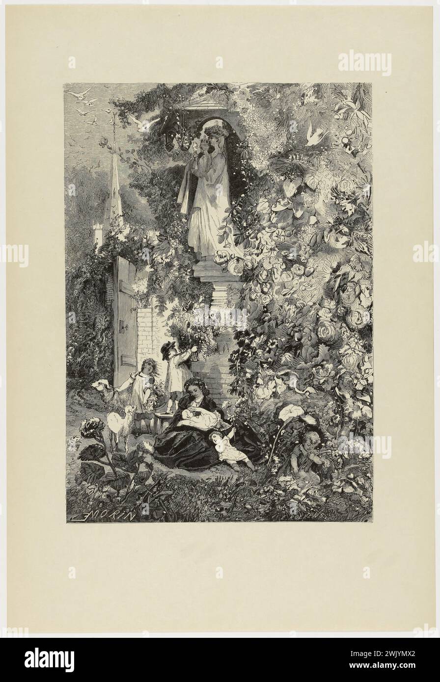 Edmond Morin (1824-1882). "May flowers". Bois, 1863. Museum of Fine ...
