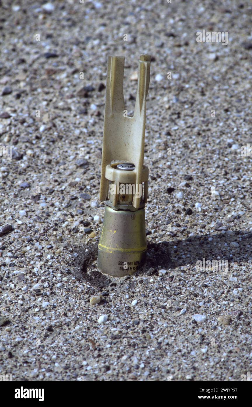 15th March 1991 Unexploded American Mk 118 Mod1 bomblets from a CBU-100 ...