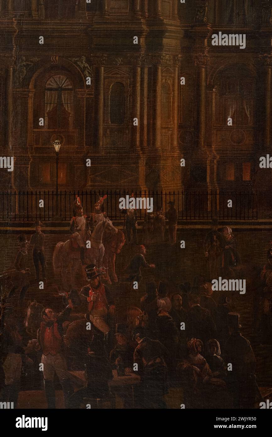 Roux, Auguste, Illumination of the Town Hall for the King's Day, May 1 ...