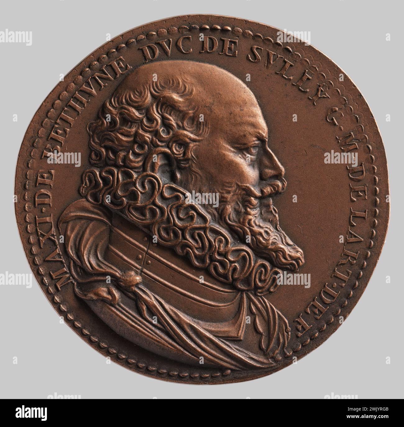 Currency of Paris (n. - d.), The Duke of Sully (main title). Bronze ...