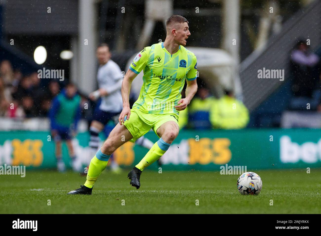 Scott Wharton #16 of Blackburn Rovers F.C in action during the Sky Bet ...