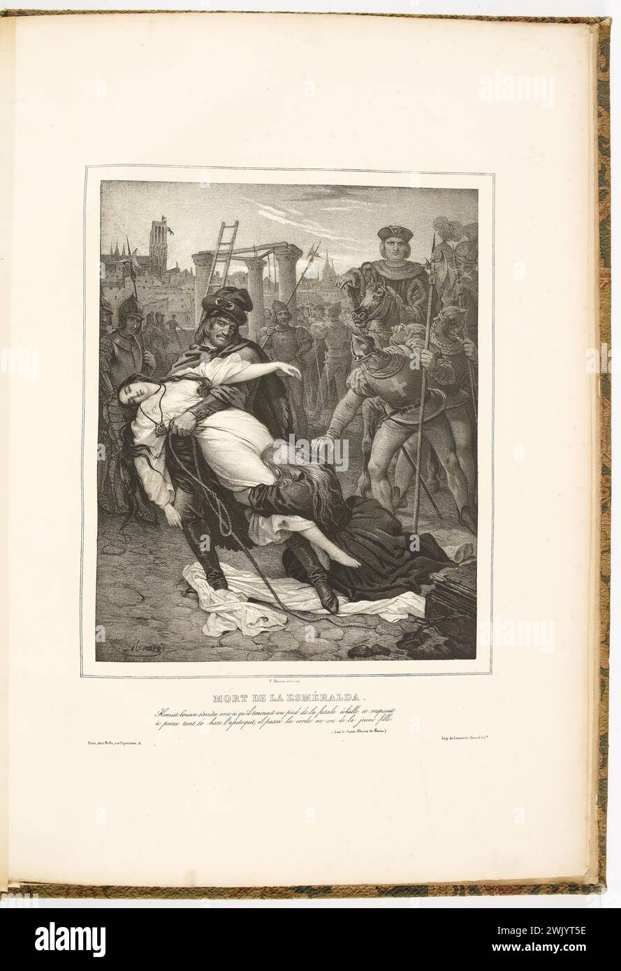 Nicolas-Eustache Maurin (1799-1850). "Fake album" La Esmeralda ". Death of Esmeralda ...