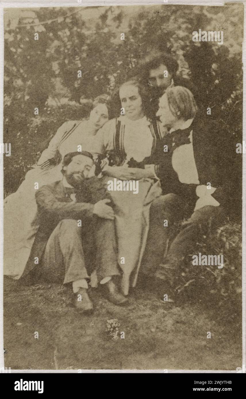 Vacquerie, Auguste (1819-11-19-1895-02-19), the Hugo family in the ...