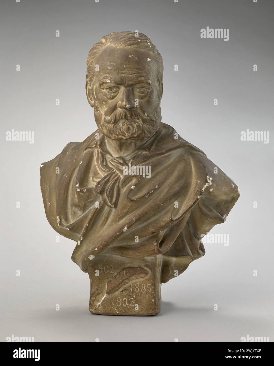 Unknown, Victor Hugo (attributed title), 1902, plaster, houses of ...