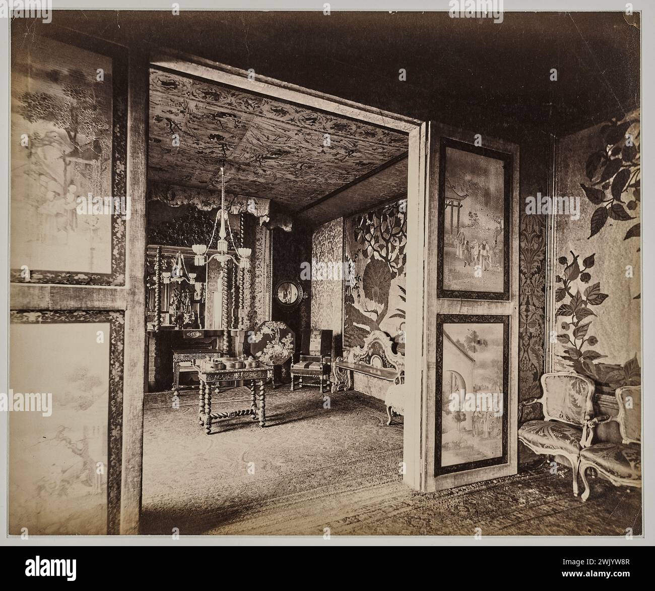 Anonymous, the Blue Salon in Hauteville House (dummy title), 1902 ...