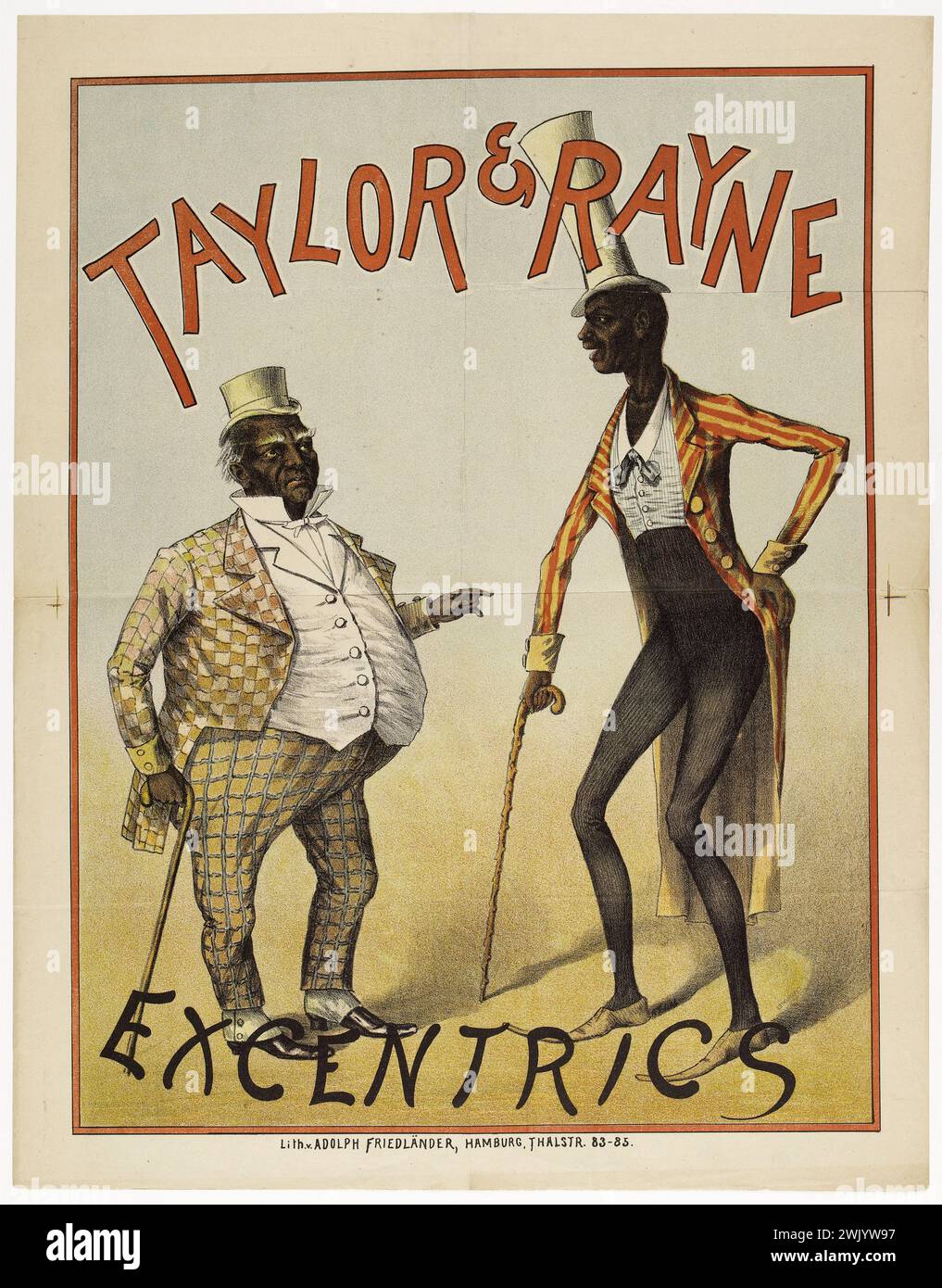 Adolph Friedlander (1851-1904). Poster for the show by Taylor and Rayne ...
