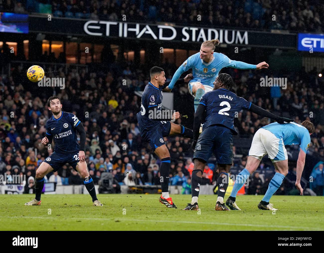 Erling haaland manchester city header hi-res stock photography and ...