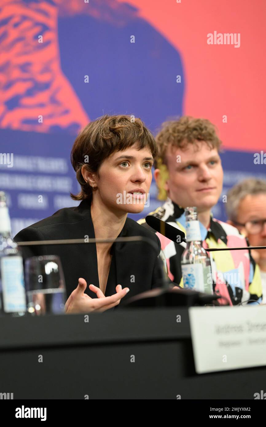 Liv Lisa Fries und Johannes Hegemann bei der Pressekonferenz zum Film ...