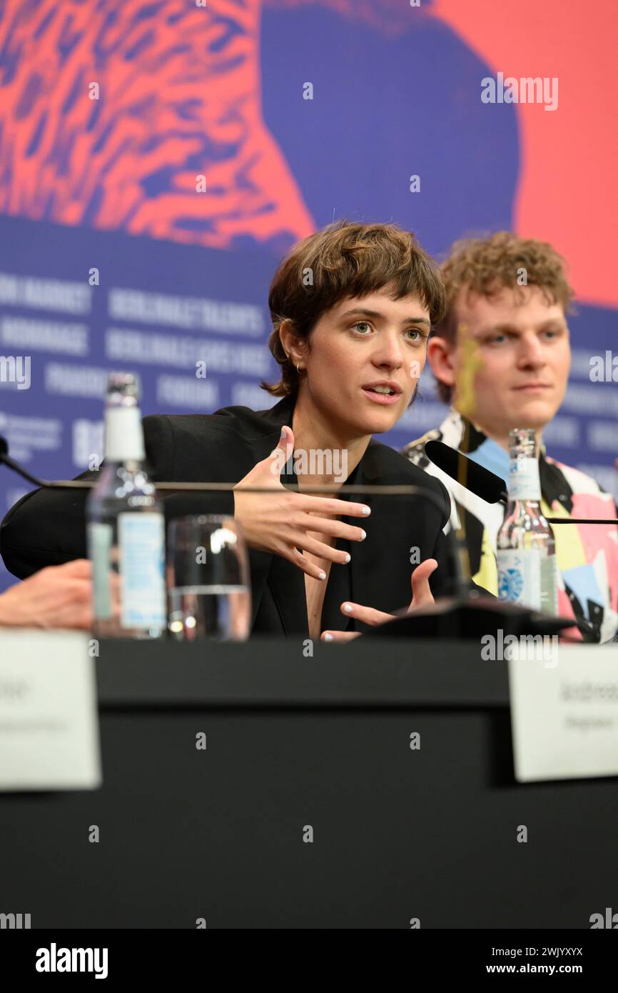 Liv Lisa Fries und Johannes Hegemann bei der Pressekonferenz zum Film ...