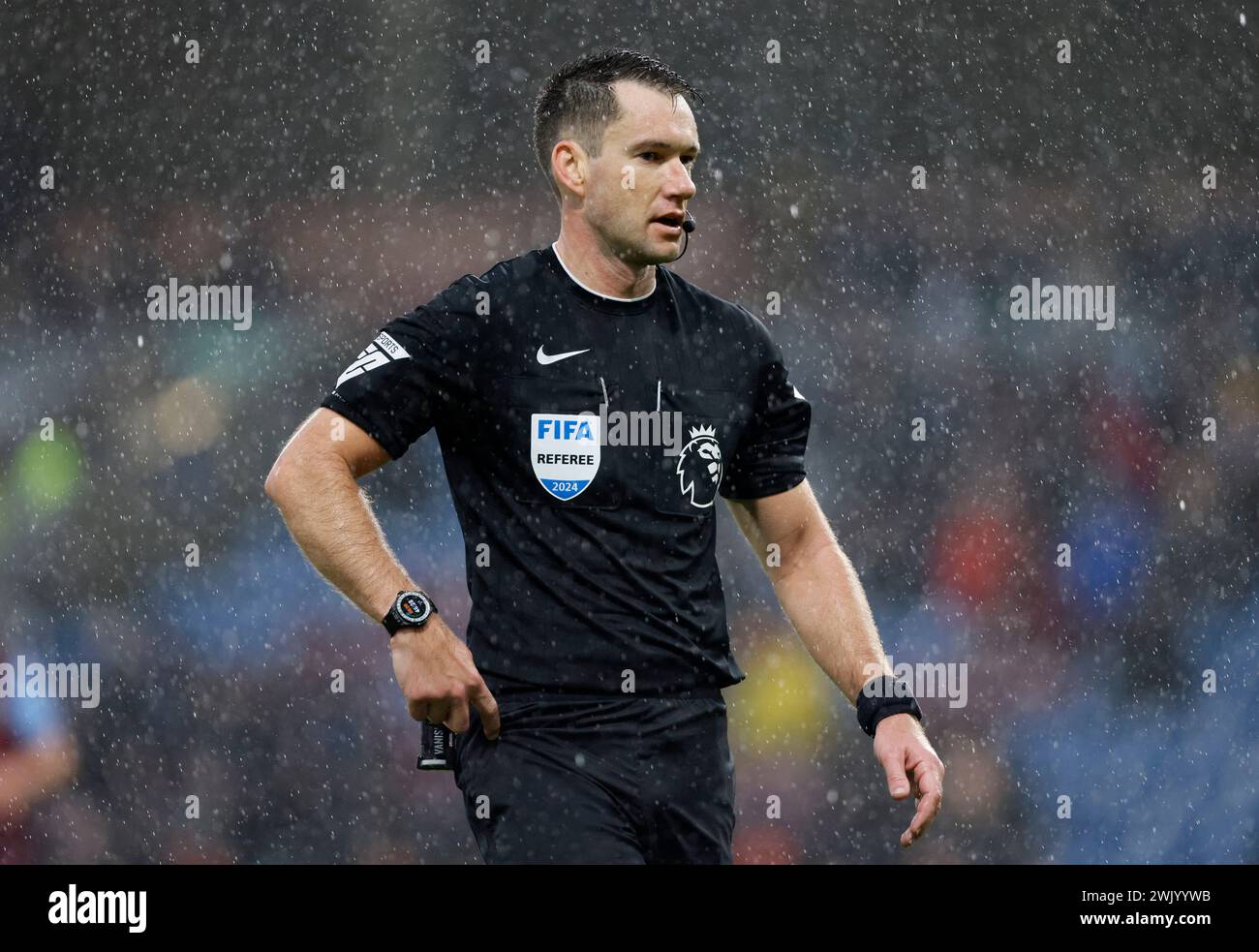 Referee Jarred Gillett during the Premier League match at Turf Moor ...
