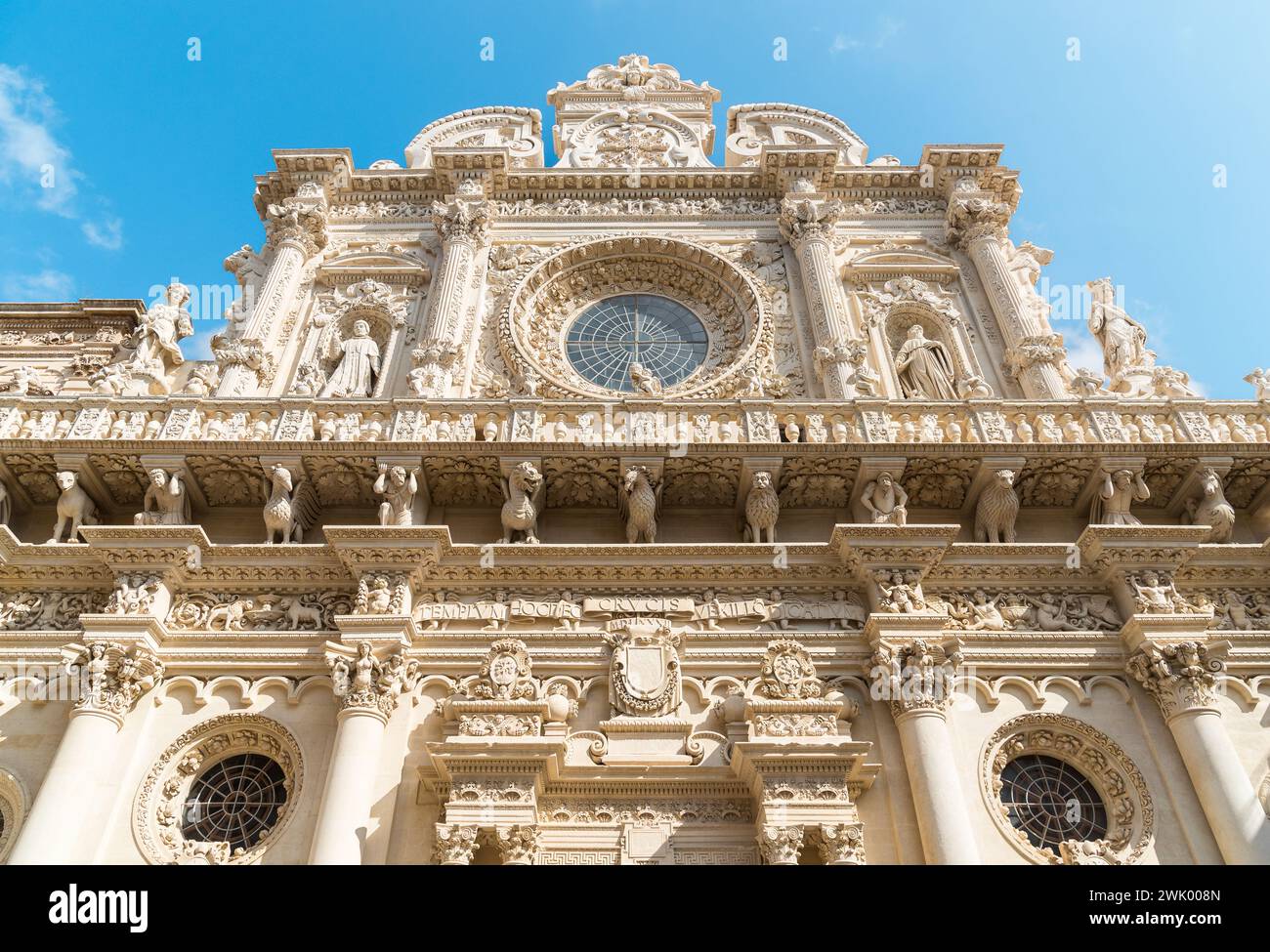 View of the Basilica of Santa Croce church in the historic center of ...