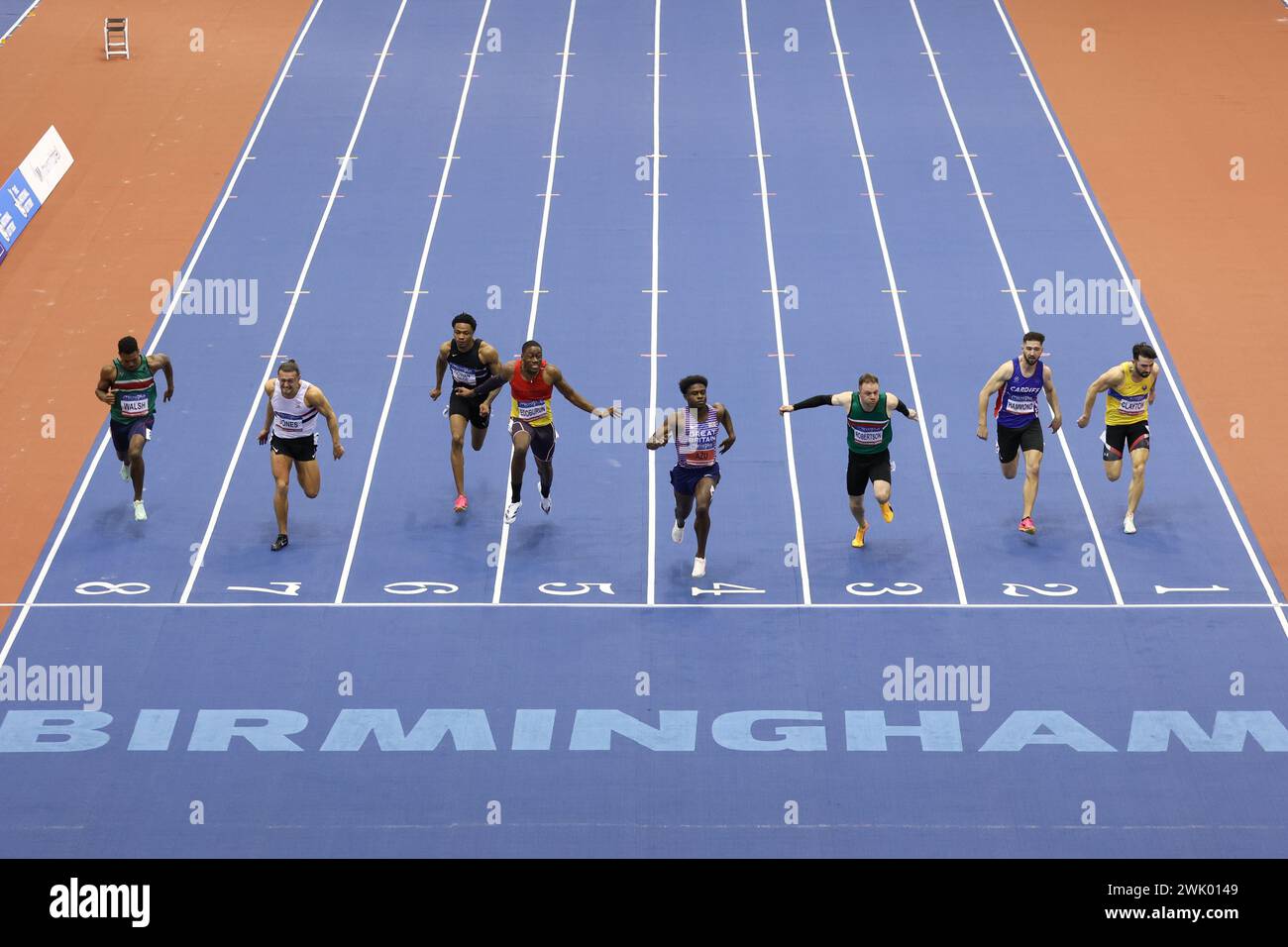 Jeremiah Azu wins the Mens' 60m Final ahead of Andrew Robertson and ...