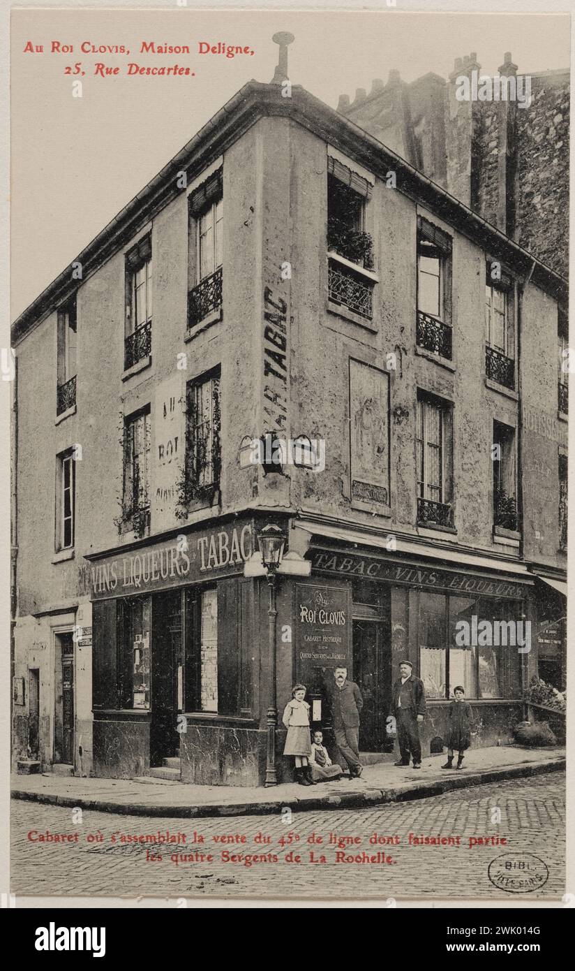 Rue descartes and rue clovis paris hi-res stock photography and images ...