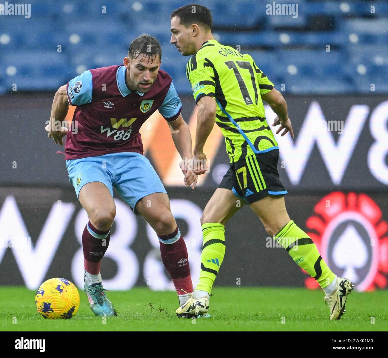 Turf Moor, Burnley, Lancashire, UK. 17th Feb, 2024. Premier League ...
