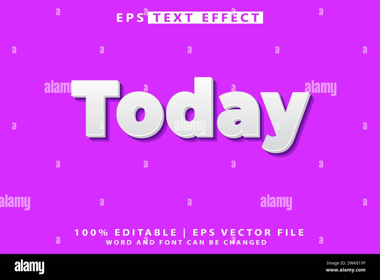 Today's editable text effect is a vector 3D text effect font Stock ...