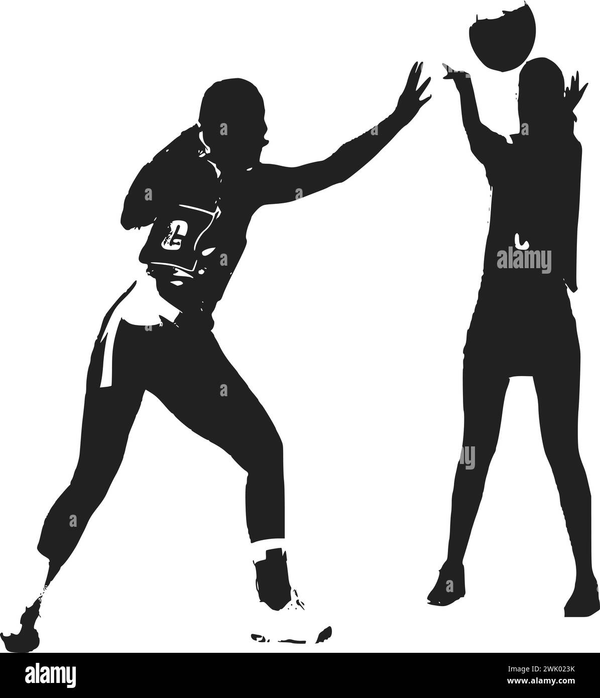 Discover captivating vector images capturing the essence of netball, a ...