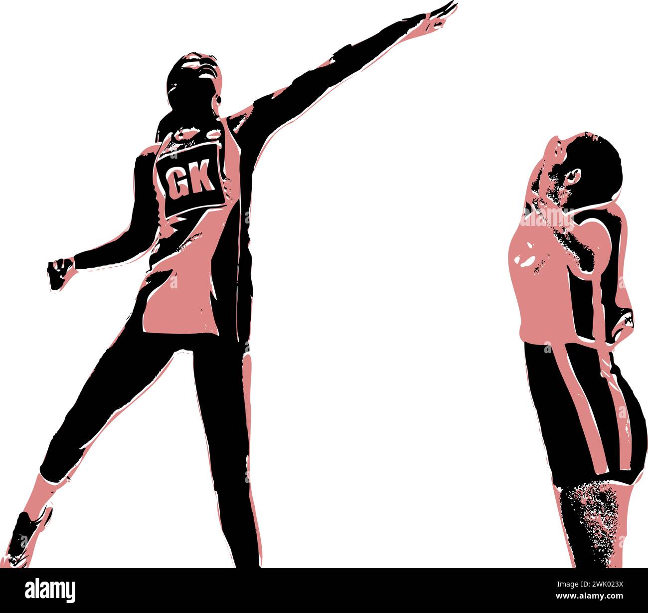 Discover captivating vector images capturing the essence of netball, a ...